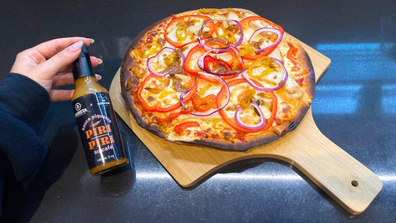 Coffee flavoured Piri Piri pizza recipe - Café Barista